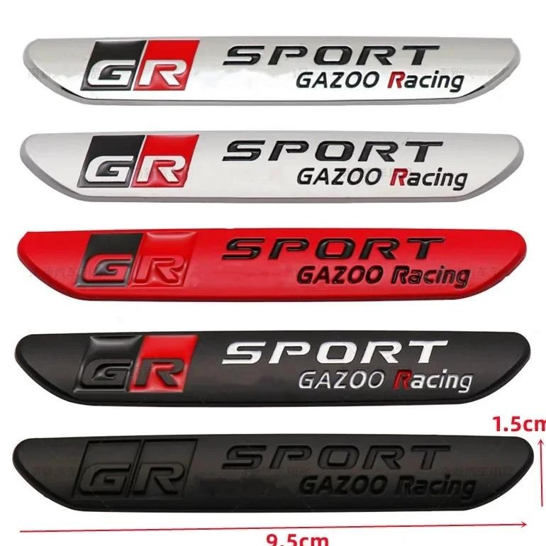 Jual 1pcs 3d metal gr sport gazoo racing side fender emblem rear boot ...