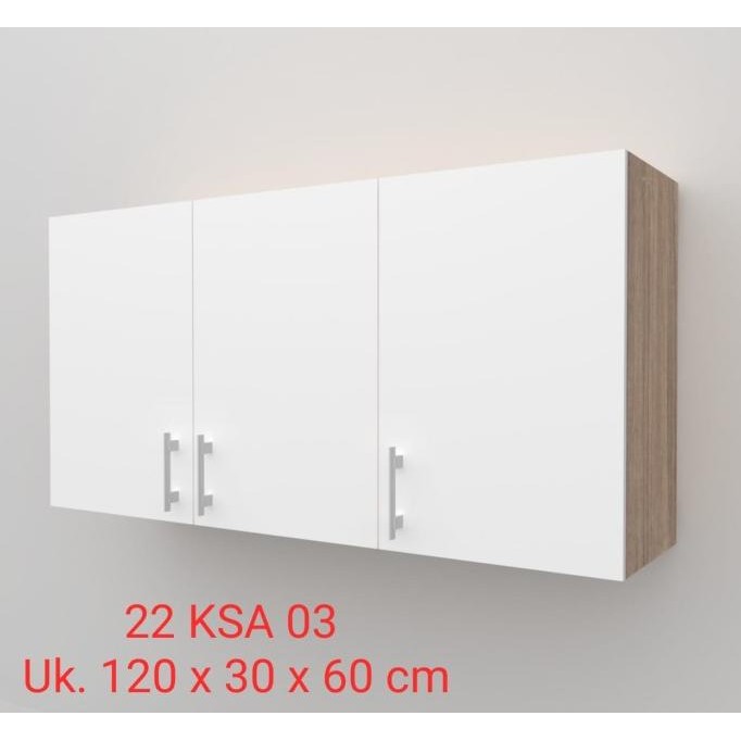 Jual Rak Dapur gantung/ Kitchen Set Atas /Rak Atas Dapur 3 pintu ...