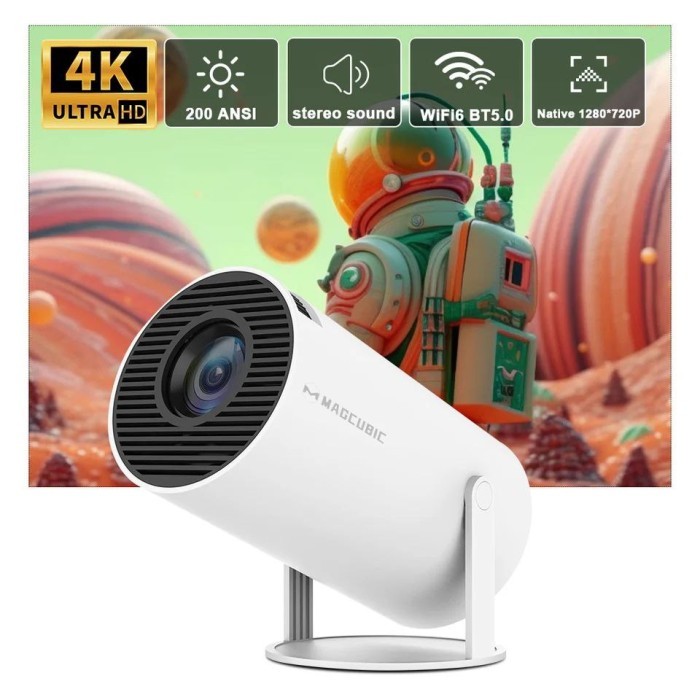 Jual HY-300 Proyektor Android 4K WiFi Bluetooth Home Theatre Mini ...