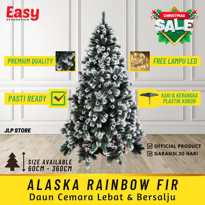 Jual POHON NATAL PREMIUM TIPE ALASKA RAINBOW FIR TREE UKURAN 90 CM ...