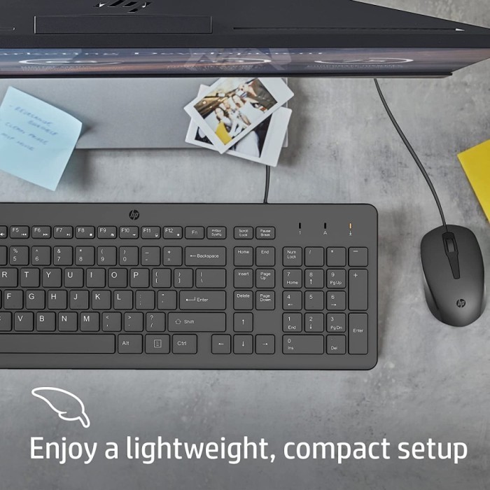 Jual Ready Keyboard Mouse HP KM100 - Combo Keyboard Mouse Gaming KM100 ...