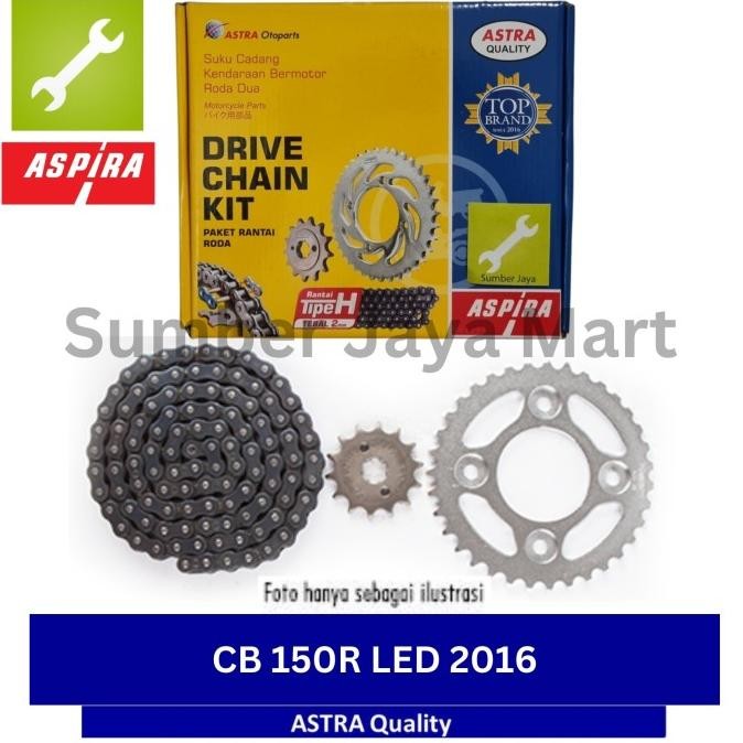 Jual HARGA DISC - PAKET DRIVE CHAIN GEAR SET HONDA CB150R 2016 K45 ...