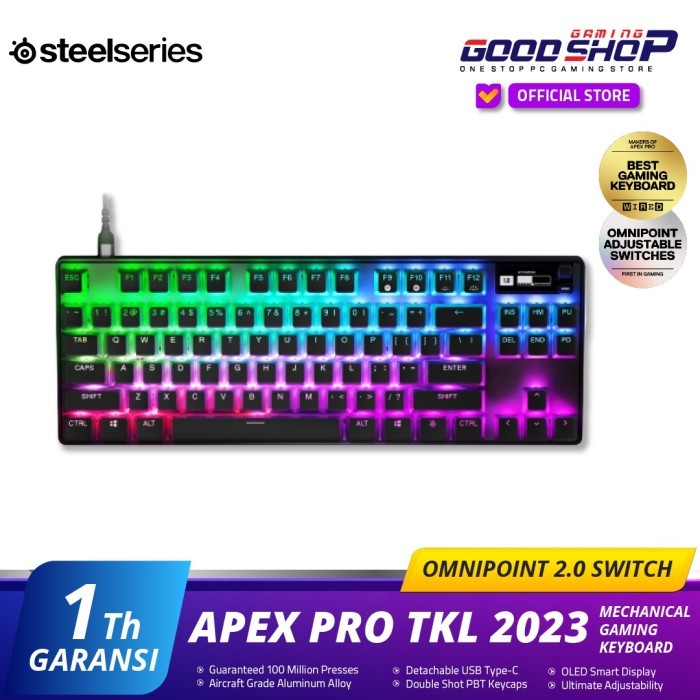 Jual Cuci Gudang Steelseries Apex Pro Tkl 2023 - Omnipoint 2.0 Switch ...