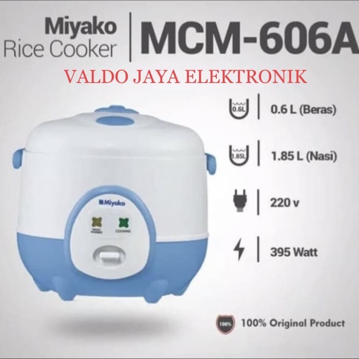 Jual MIYAKO Magic Com MIYAKO MCM-606 A Rice Cooker 3 in 1 MCM 606 B 606 ...
