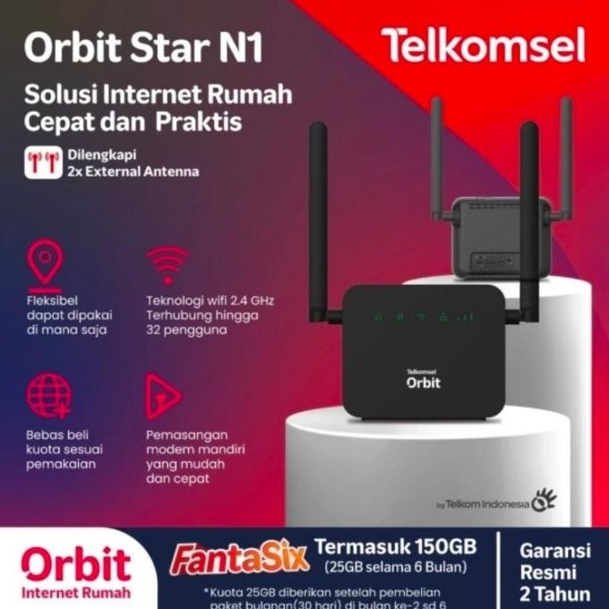 Jual HARGA DISC - Telkomsel Orbit Star N1 Modem Wifi 4G High Speed ...