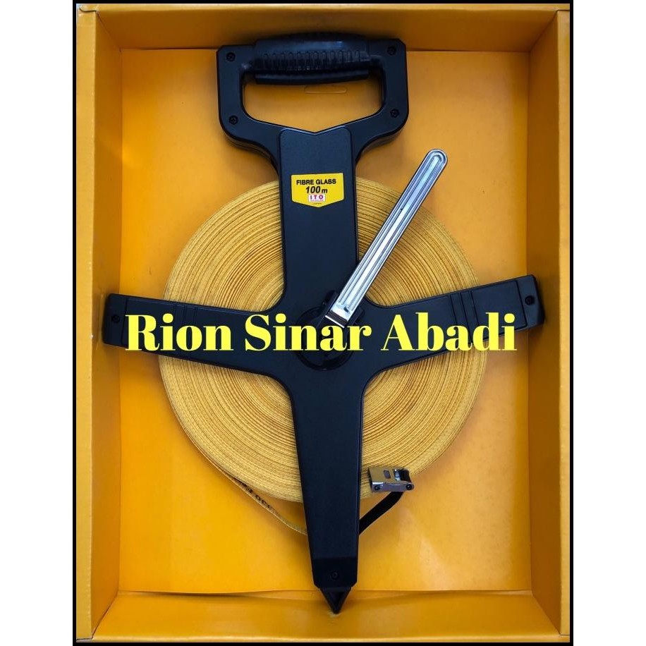 Jual TERBARU METERAN FIBER GLASS LONG TAPE METERAN ROL GULUNG TANAH 100 ...