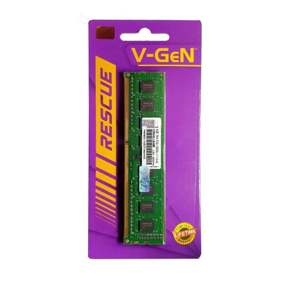 Jual Ram Ddr3 V-Gen Rescue 4Gb Pc12800/1600Mhz Longdimm (Memory Pc Vgen) Original Dan Terpercaya ...