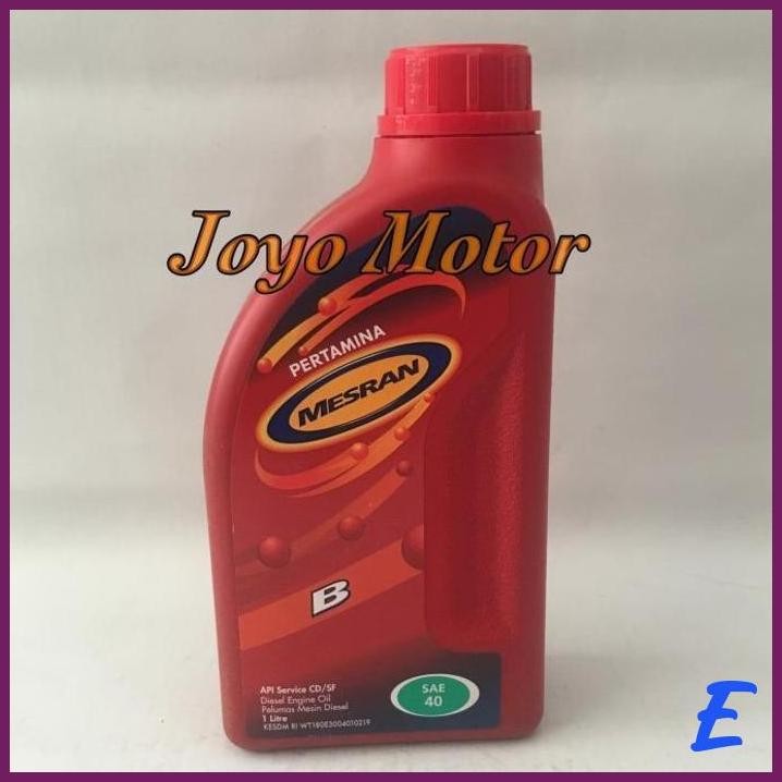 Jual | JYM | OLI MESIN DIESEL PERTAMINA MESRAN B40 SAE 40 KEMASAN 1 ...