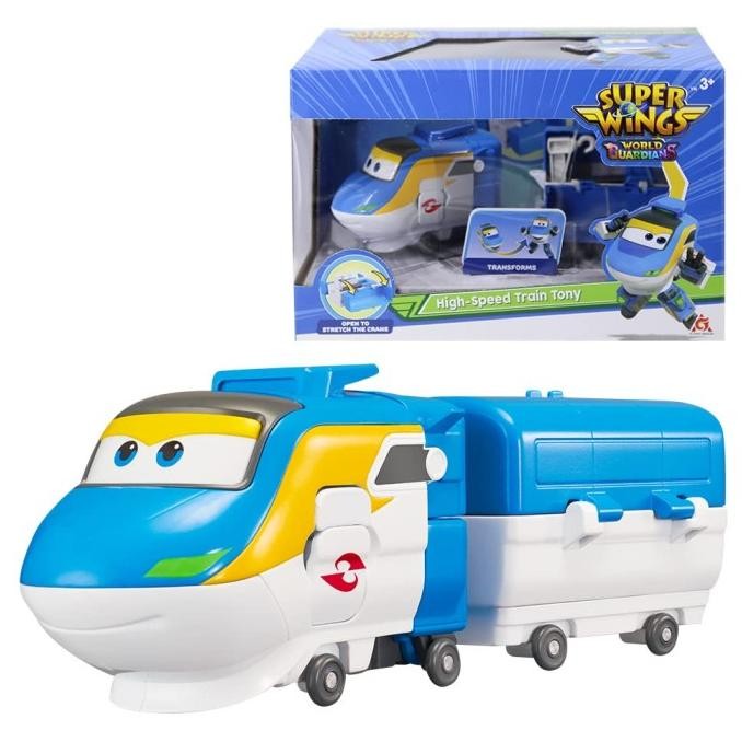 Jual Super Wings World Guardians Transforming High Speed Train Tony ...