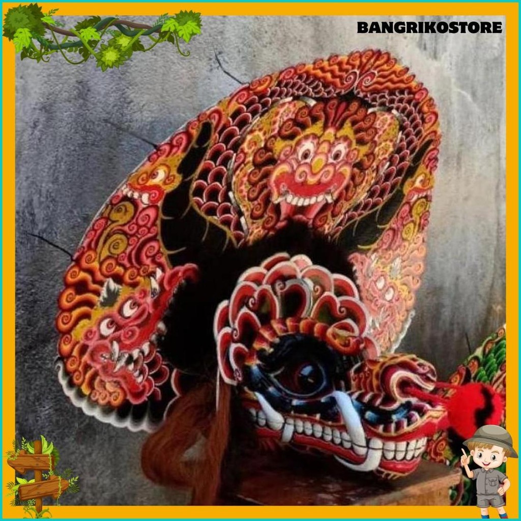 Jual Promo Barongan Devil Sungut Full Kayu Asli Ukuran 14 Bonus Kemul ...
