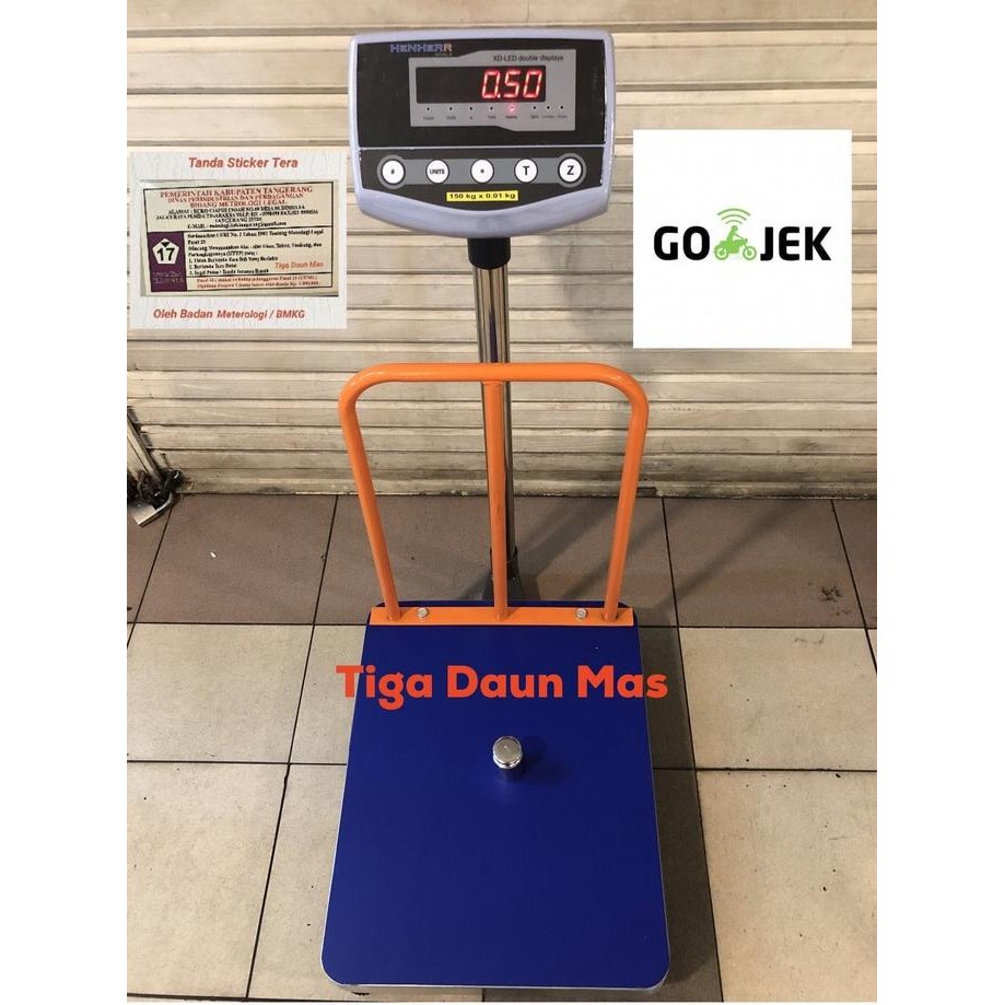Jual Timbangan digital Barang / Lantai / Bench scale 100 Kg/150 Kg + Pagar | Shopee Indonesia