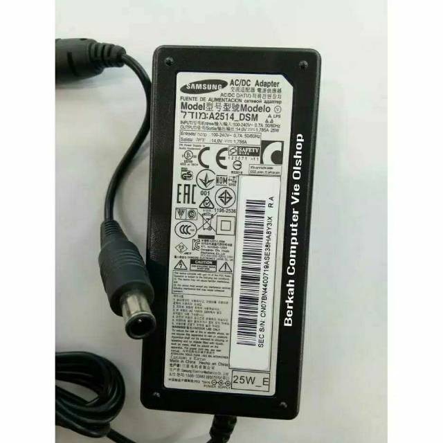 Jual Adaptor Charger Monitor Samsung Original S19D300Hy 14V-1.07A Ready Stok | Shopee Indonesia