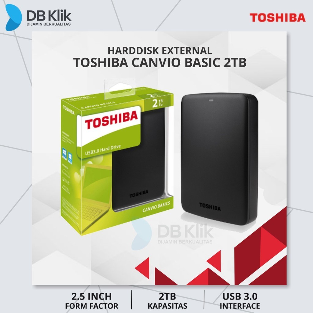 Jual Toshiba Harddisk External Canvio Basic 2Tb | Shopee Indonesia
