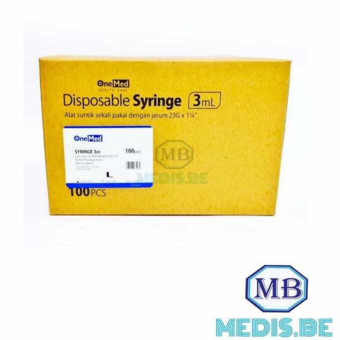 Jual SYRINGE 3CC ONEMED SPUITE BOX | Shopee Indonesia
