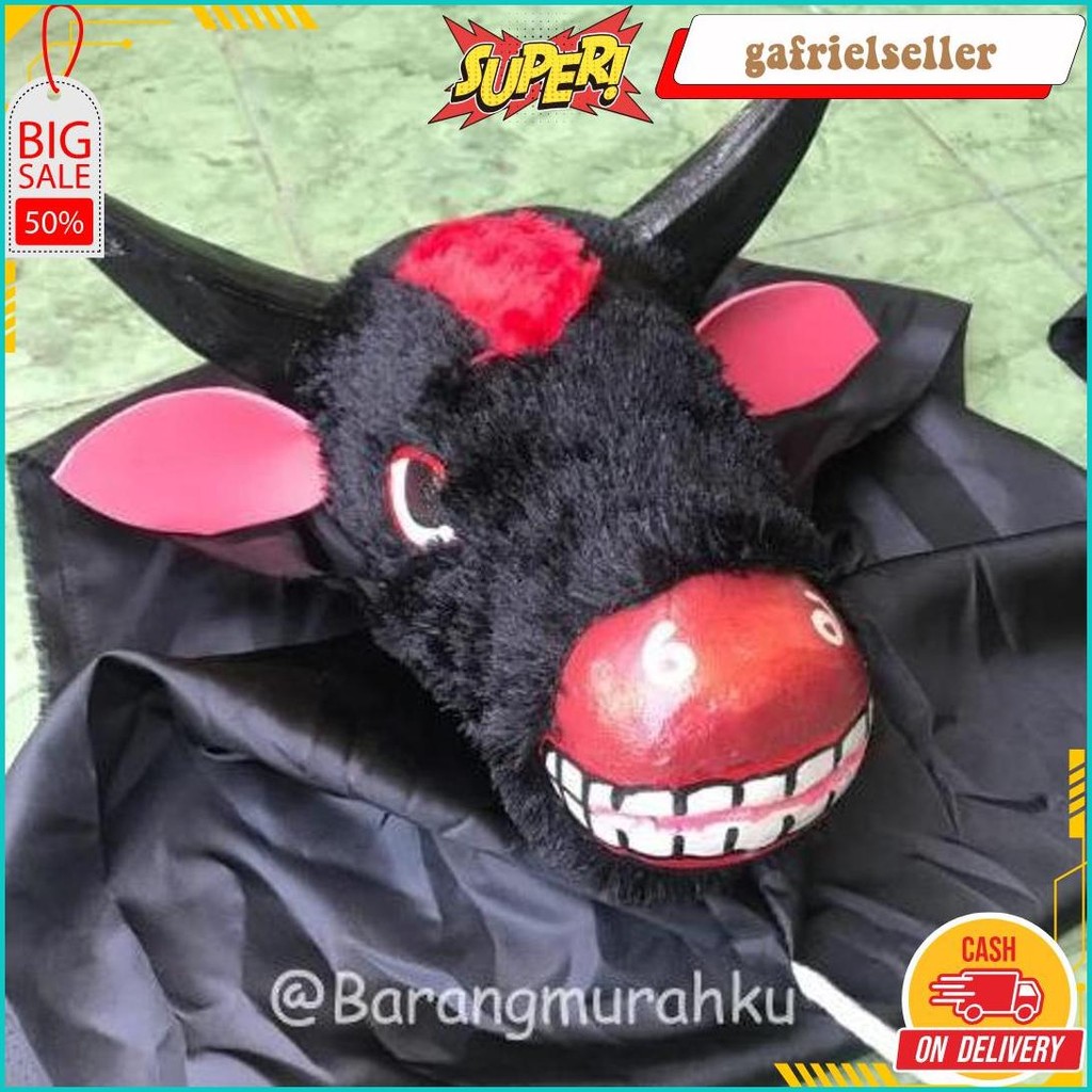 Jual Bantengan Kayu Besar Full Bulu Kesenian Jaranan Kuda Lumping ...