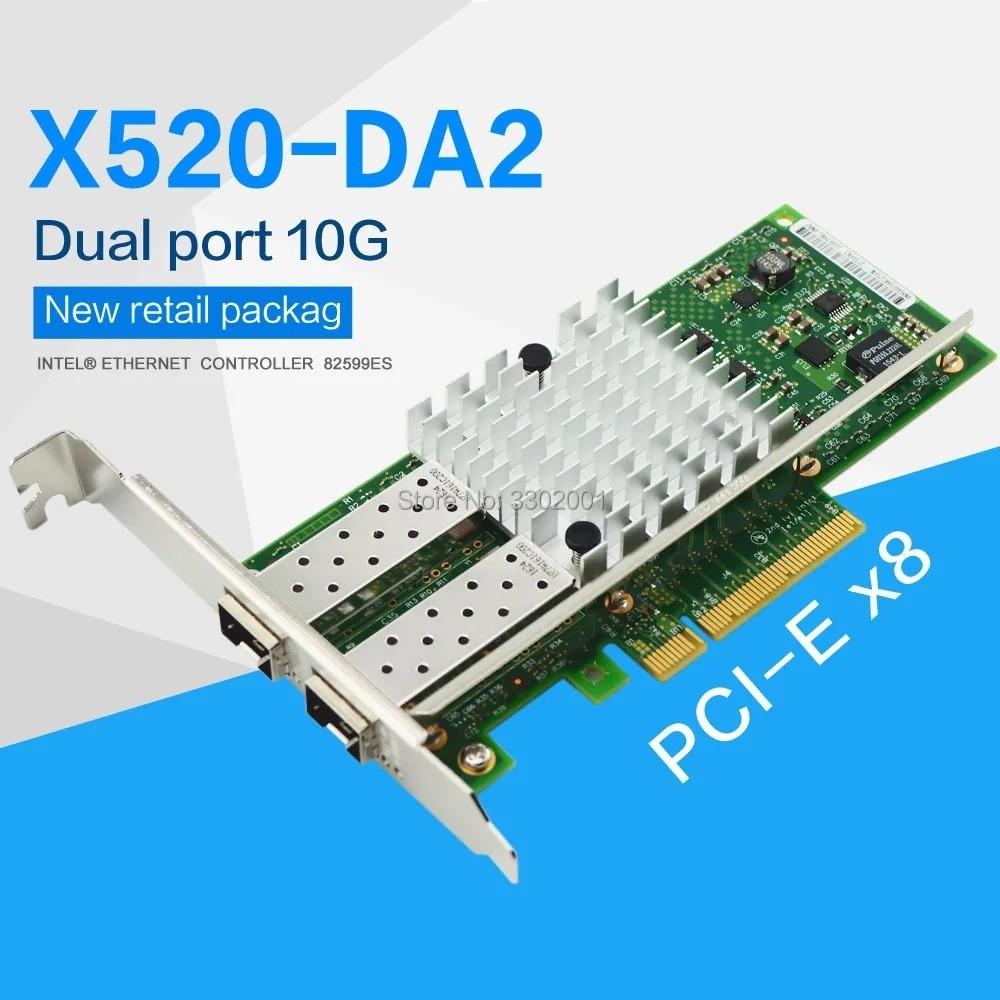 Jual X520-DA1 X520-DA2 10G/s SFP+PCIe 2.0 X8 Port Tunggal Adaptor ...