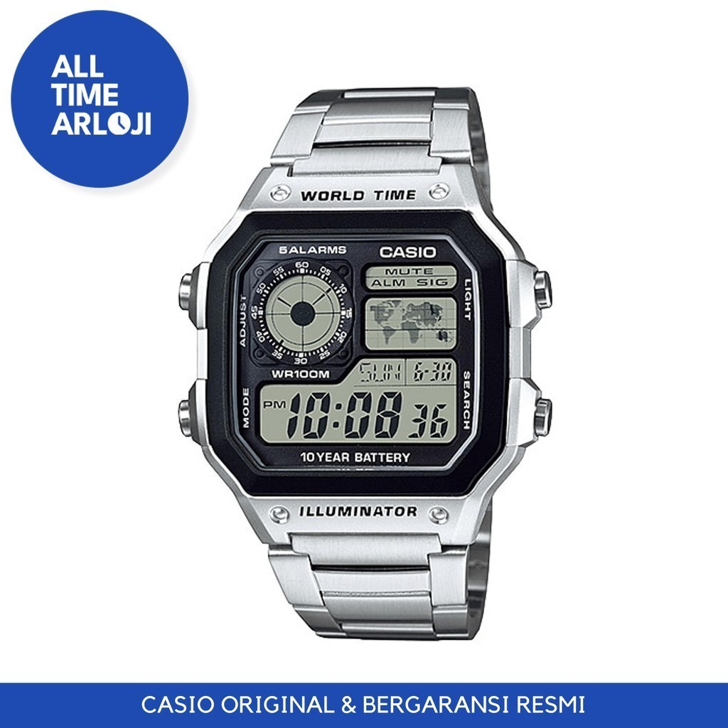 Jual Jam Tangan Casio General AE-1200WHD-1AVDF | Shopee Indonesia