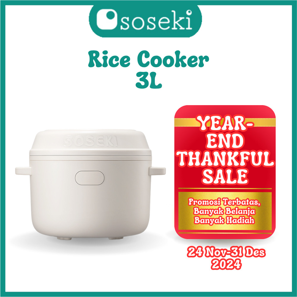 Jual SOSEKI Multifungsi Rice Cooker 3 Liter 9 Menu/KUKUSAN | Shopee ...