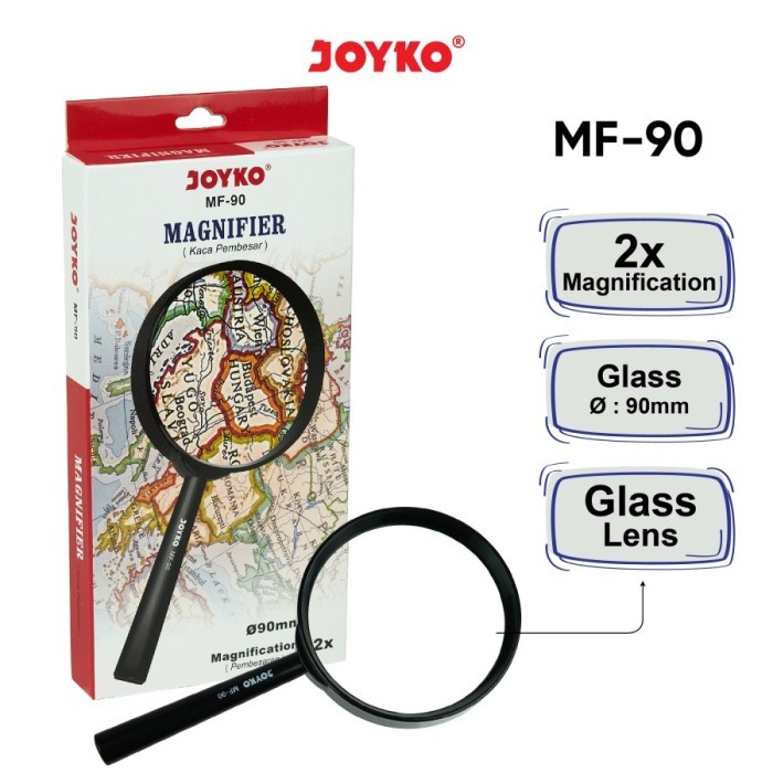 Jual Magnifier Magnifying Glass Kaca Pembesar Joyko MF-90 2x 90 mm ...