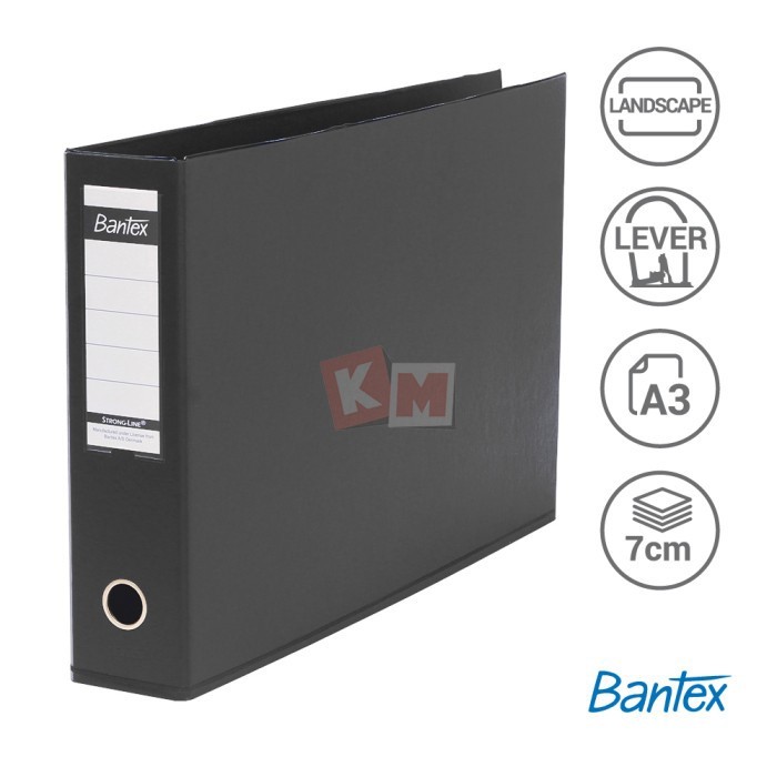 Jual HARGA DISC - Ordner Bantex Lever Arch File PVC A3 Landscape 7cm ...