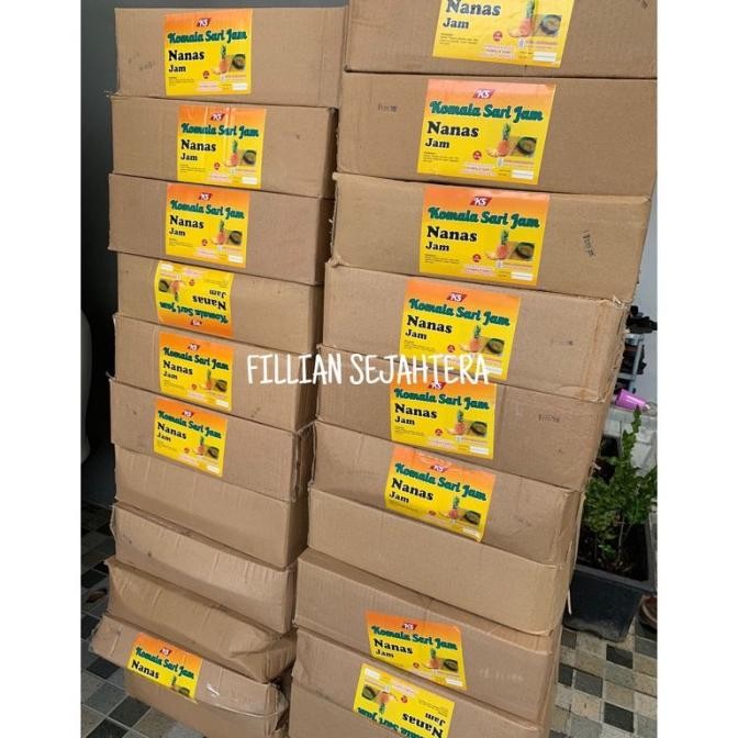 Jual Selai Nanas Serat Komala Sari Isian Roti Nanas 10 Kg (1 Dus ...