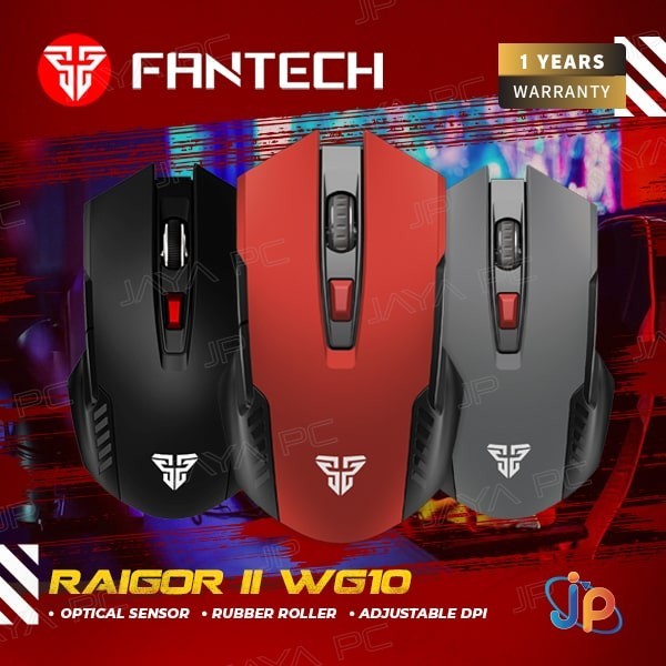 Jual Fantech Wg10 Raigor Ii - Optical Wireless Gaming Mouse | Shopee ...