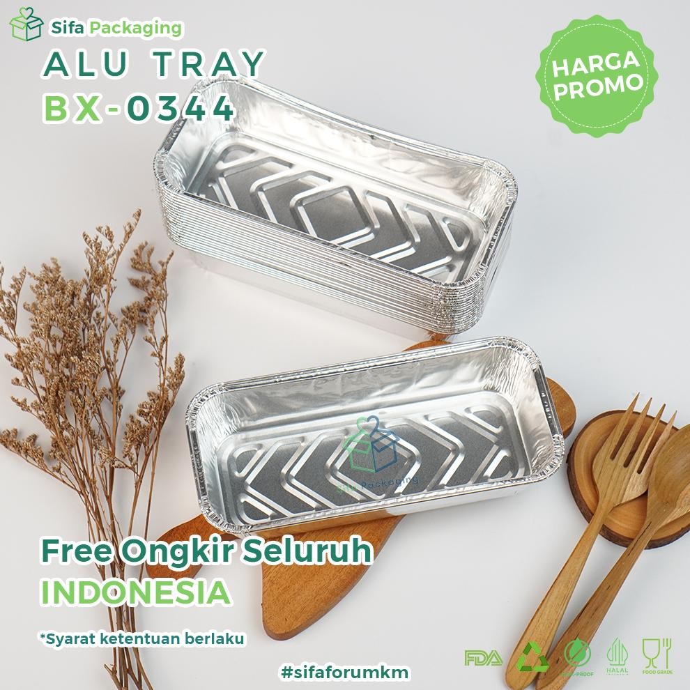 Jual PENAWARAN TERBATAS Alumunium Foil Tray Cup BX 0344 tanpa tutup Macaroni Schotel Pastel ...