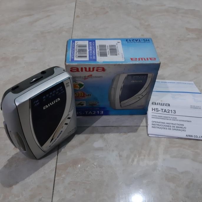 Jual Aiwa Walkman HS-TA213 No Sony Rare Box Manual Vintage Nostalgia Murah | Shopee Indonesia
