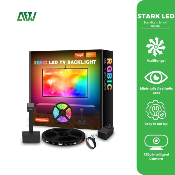 Jual STARK LED Strip TV Backlight Smart RGBIC Ambient Light w/ Camera ...