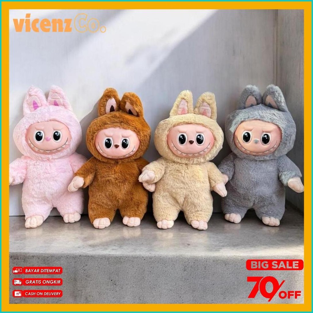 Jual Boneka Premium Labubu 36 Cm Dan Gantungan 19 Cm Muka Karet (Murmer ...