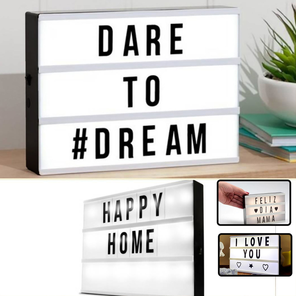 Jual Lampu Display Letter LED Cinema Light Decoration Box A6 - N1618 ...