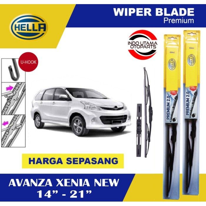 Jual Wiper Blade Mobil Avanza Xenia New HELLA Premium 2.0 (14-21) | Shopee Indonesia