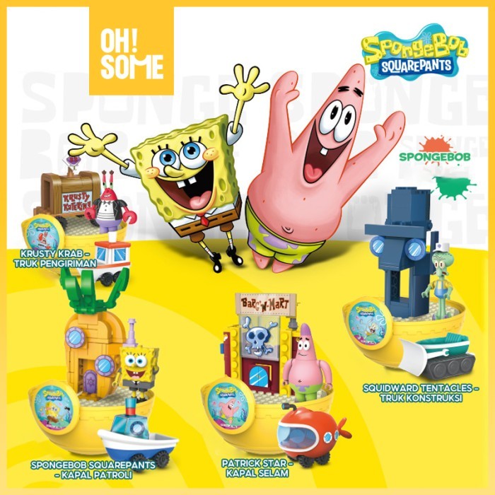Jual OHSOME SpongeBob Surprise Egg Blind Box / Mainan Telur Isi Figure ...