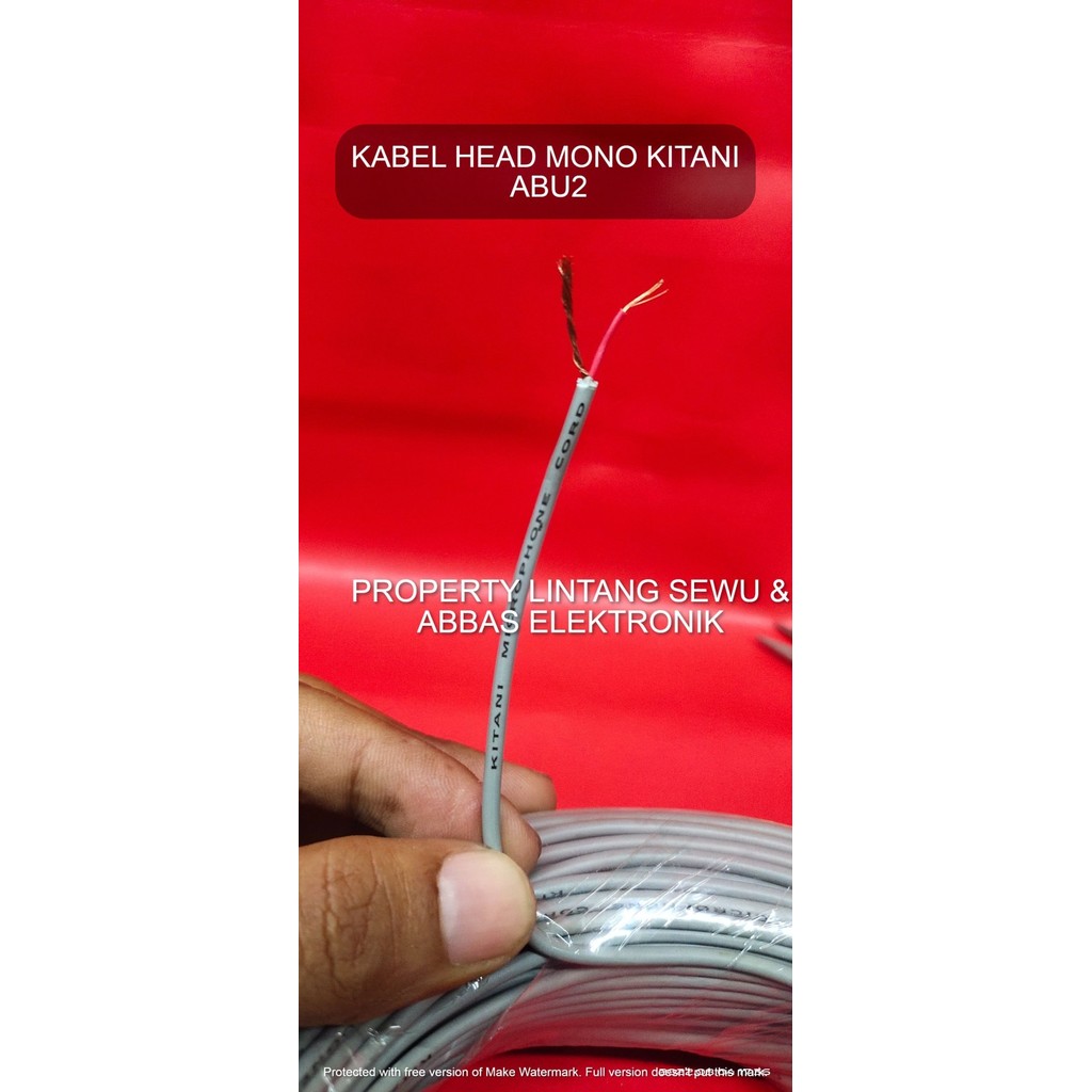 Jual HEMAT KABEL HEAD MONO ABU2 ABU ABU KITANI 1X10X32/0.12MM KABEL ...