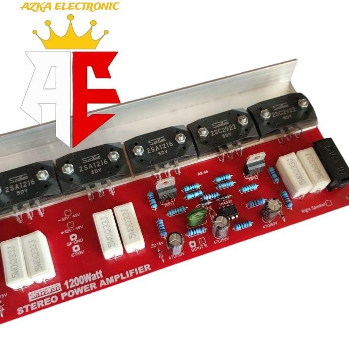 Jual Terlaris Kit Power Amplifier Sanken Stereo 1200W Plus Transistor ...