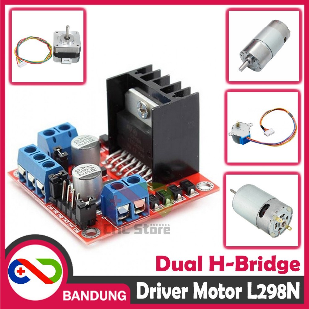 Jual L298N L298 DUAL H BRIDGE STEPPER MOTOR DRIVER MODULE | Shopee ...