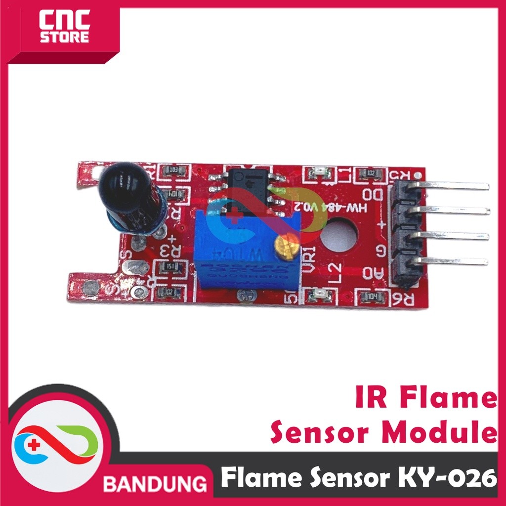 Jual FLAME SENSOR MODULE KY-026 FIRE DETECTION SENSOR MODULE | Shopee ...