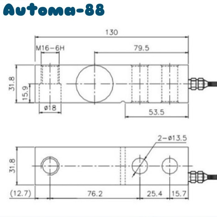 Jual Yzc-320C Loadcell 1T Load Cell 1 Ton Sensor Timbangan Digital ...