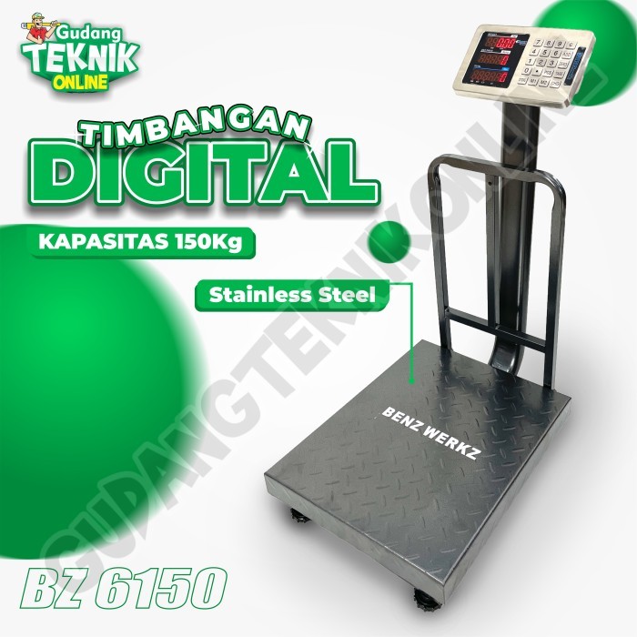 Jual Timbangan Duduk Digital Rail Benz 150Kg / Timbangan Digital Benz150 Kg | Shopee Indonesia