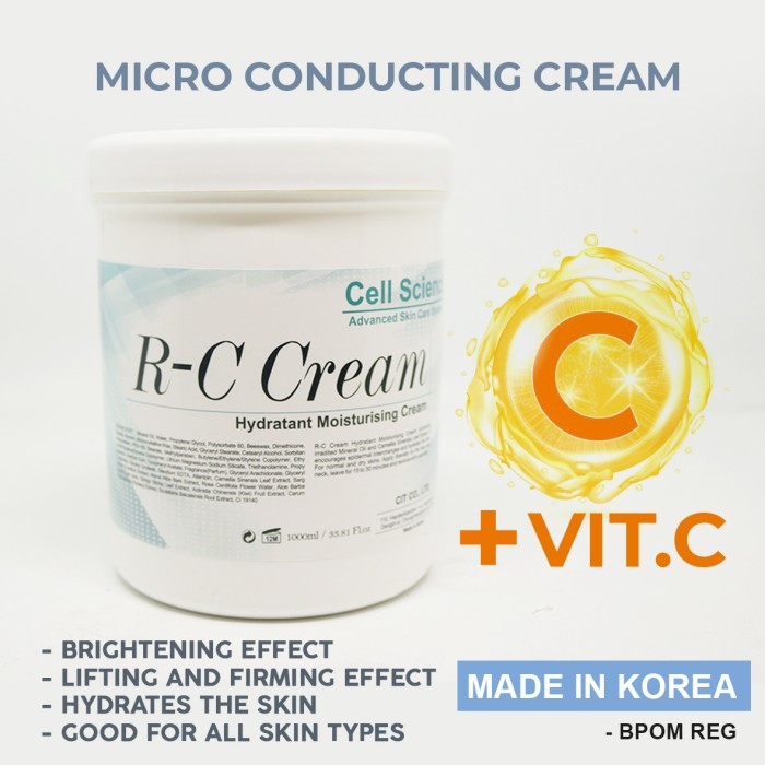 Jual RC Cream RF CELL SCIENCE + VIT.C / Massage Cream Face Body Korea ...