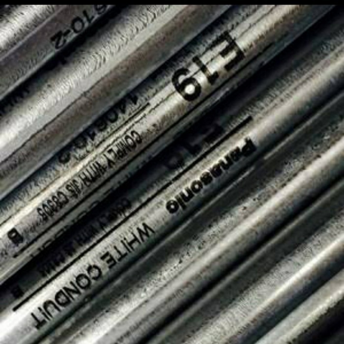 Jual Pipa Conduit E19 Panasonic Steel Pipe Besi E-19 1/2inch Panjang 3 ...