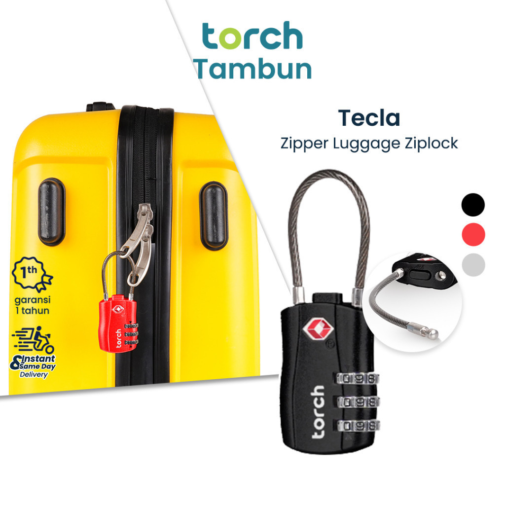 Jual TORCH Tecla Gembok Koper Kunci Kode Angka | Shopee Indonesia
