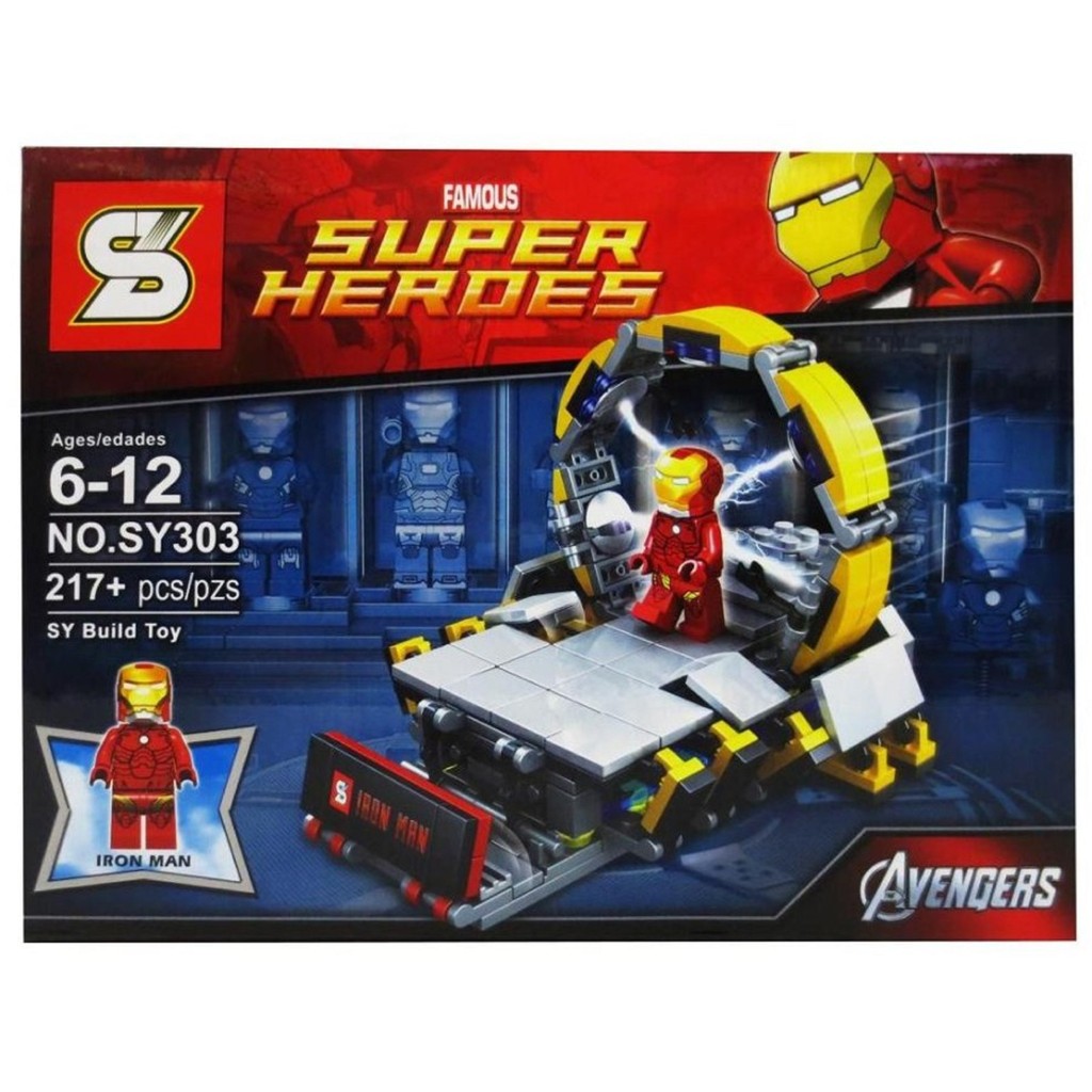 Jual Brick SY 303 Iron man Famous Super Heroes The Avengers | Shopee ...