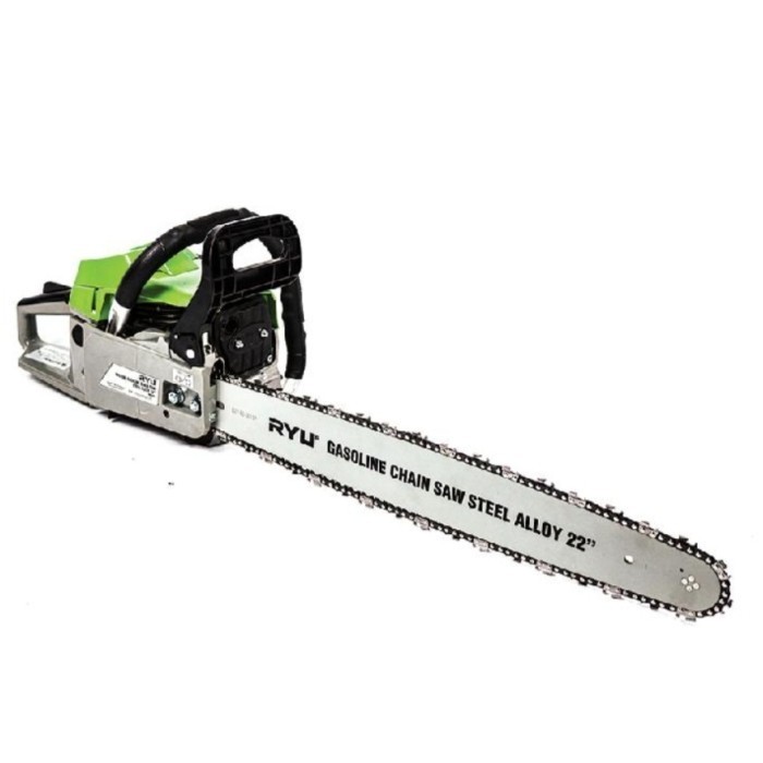 Jual RYU GASOLINE CHAIN SAW LASER TIP / mesin chainsaw dengan laser 2 ...