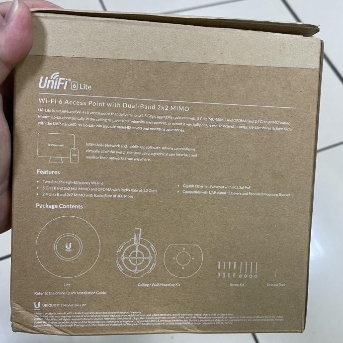 Jual UBIQUITI U6-Lite Unifi Access Point WiFi 6 Lite [ REY ACC ] | Shopee Indonesia