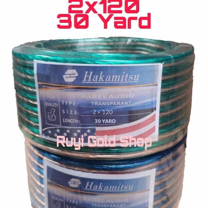 Jual Promo KABEL LISTRIK 2X120 30 YARD SERABUT KABEL TRANSPARAN ISI 2 JALUR | Shopee Indonesia