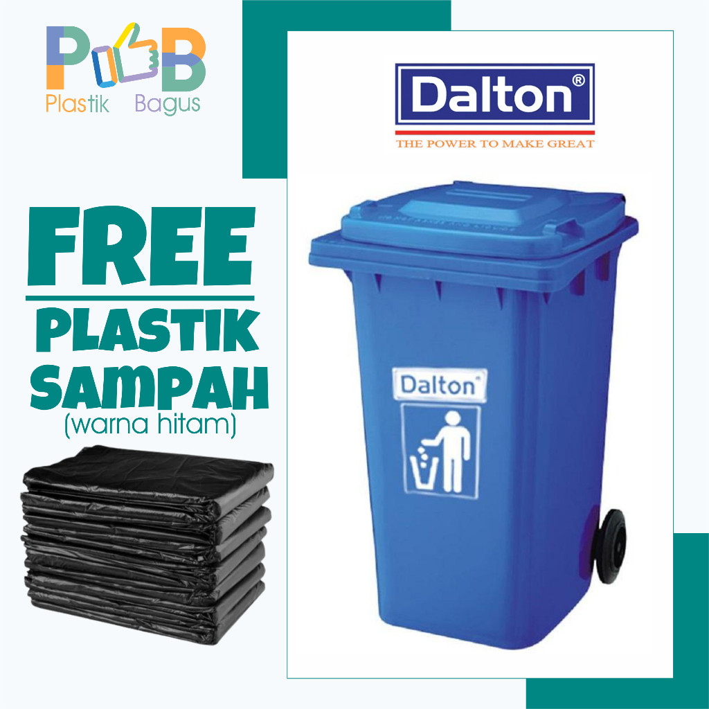 Jual Tempat Sampah besar 120 liter roda dalton lxd 120c | Shopee Indonesia