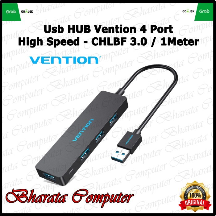 Jual BEBAS ONGKIR - USB HUB Vention 4 Port 3.0 High Speed Power ...