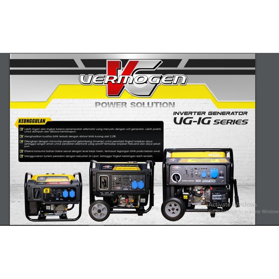 Jual Genset Inverter Tipe OPEN / Generator Inverter - 4300 Watt ...