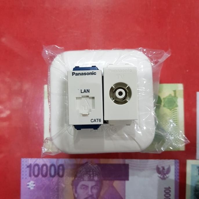 Jual Produk Baru!! Stop Kontak Outlet Data / Socket LAN CAT6 + TV ...